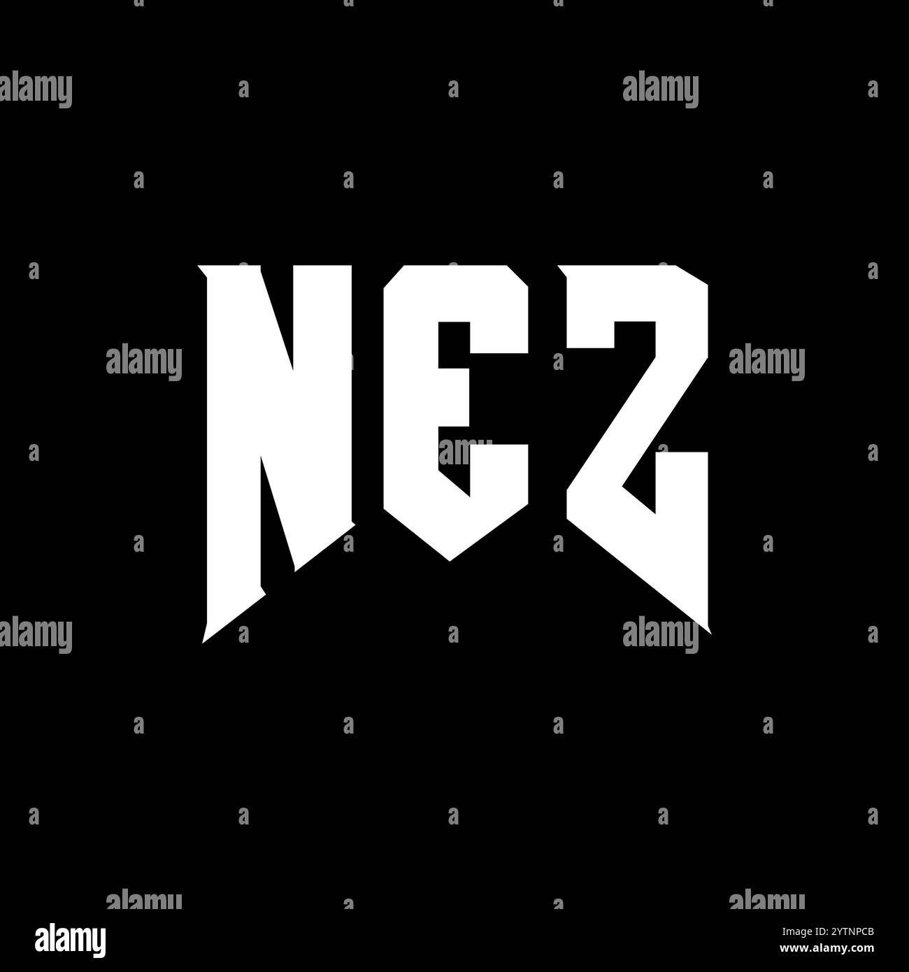 NEZ letter logo design for technology company. NEZ logo design black ...