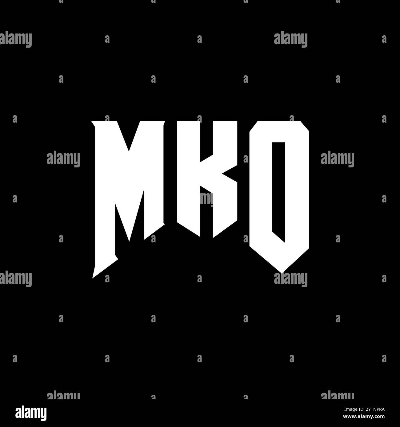 MKO letter logo design for technology company. MKO logo design black ...