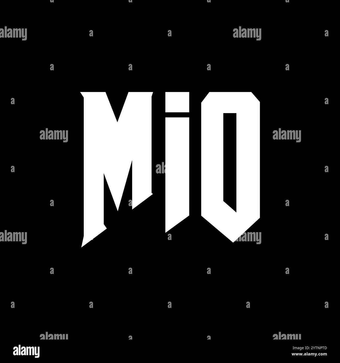 MIO letter logo design for technology company. MIO logo design black ...