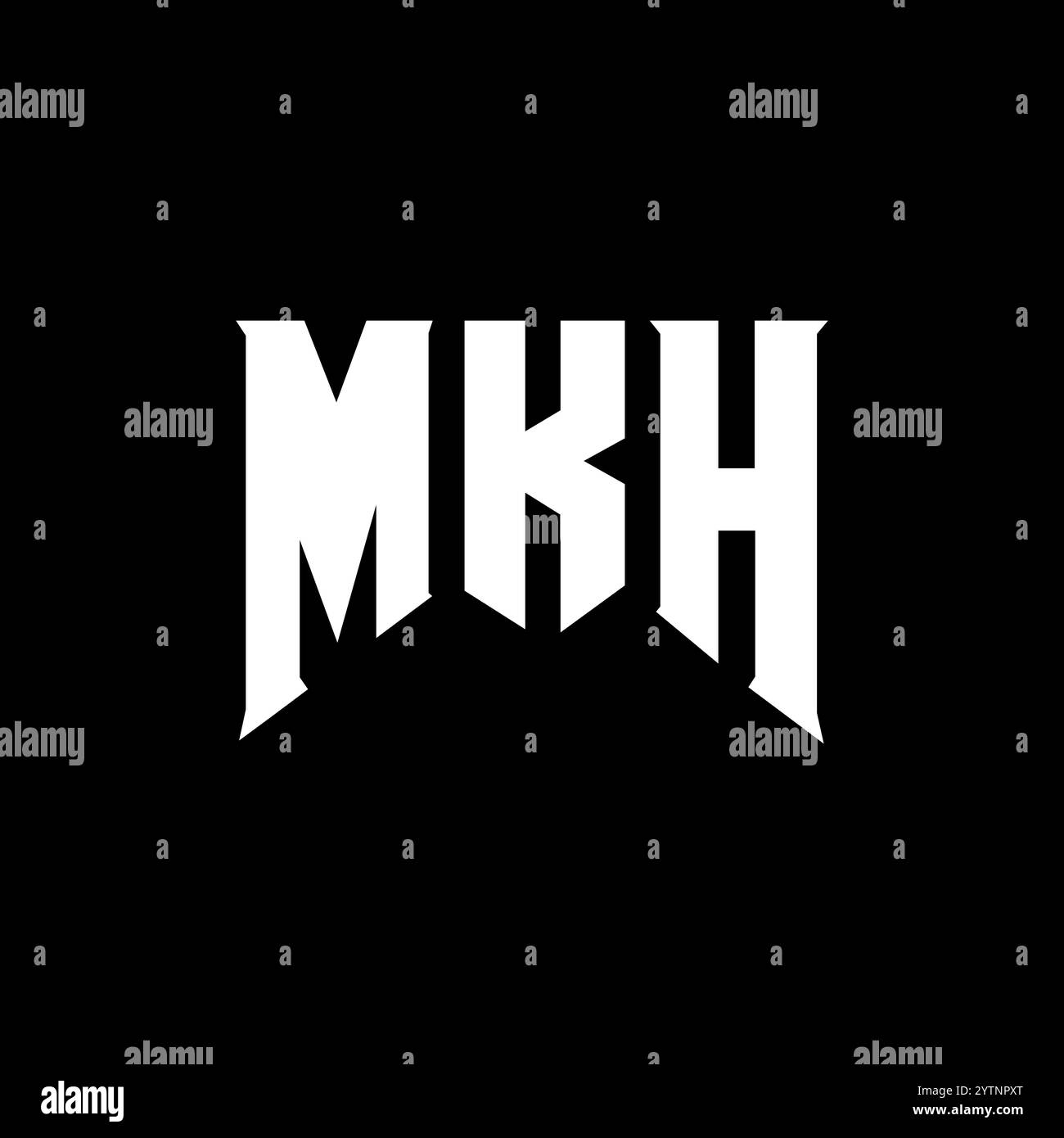 MKH letter logo design for technology company. MKH logo design black ...