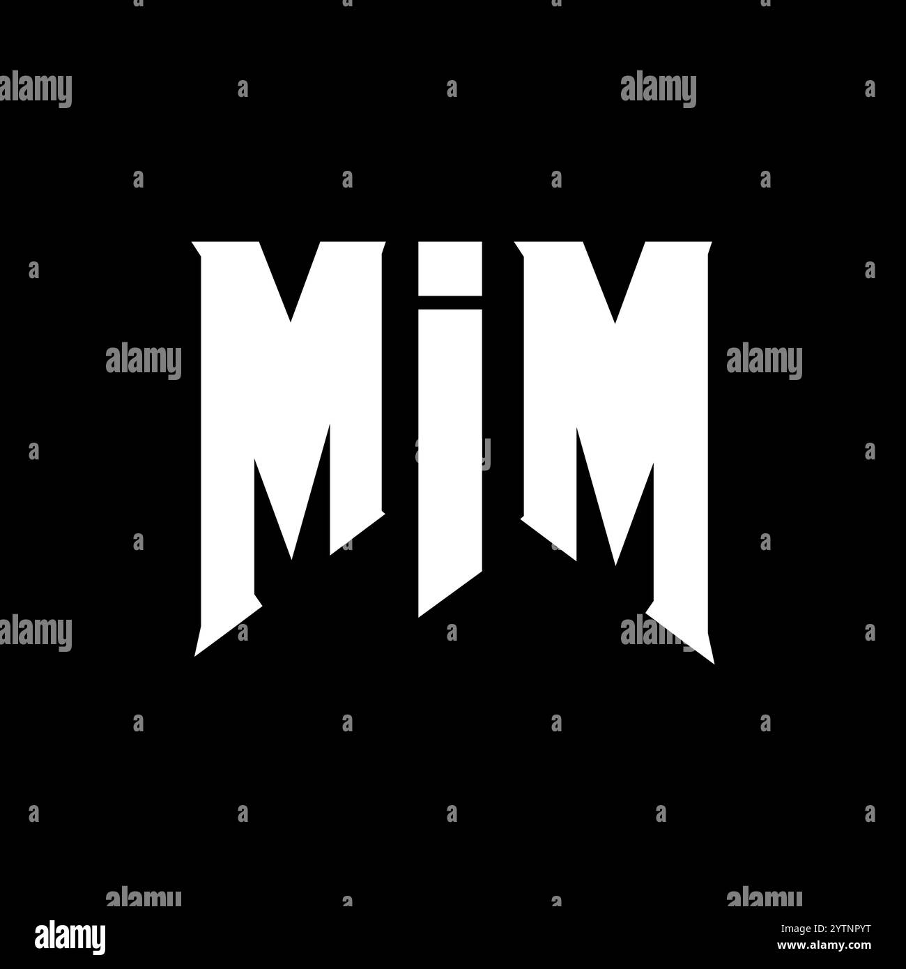 MIM letter logo design for technology company. MIM logo design black ...