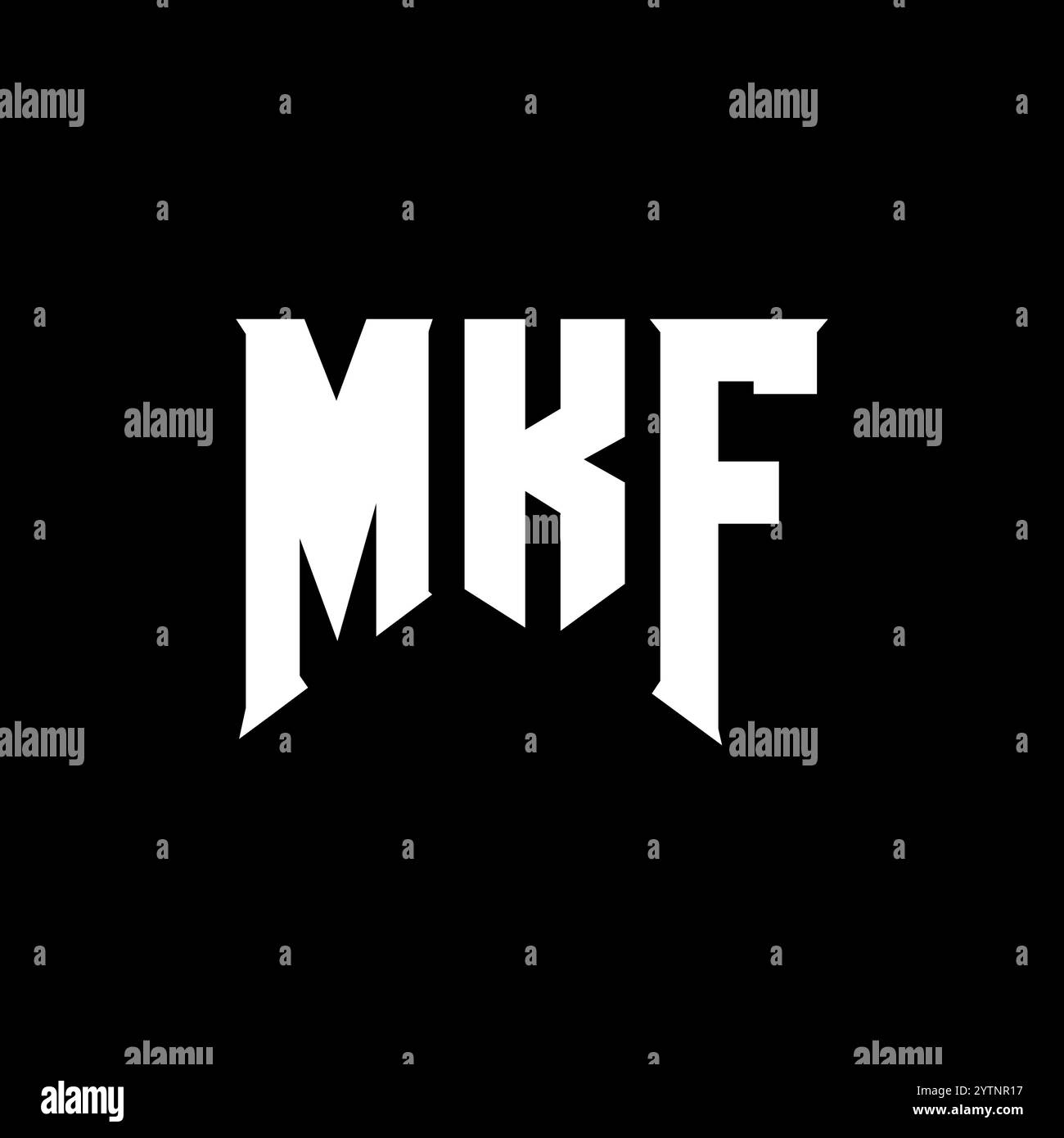 MKF letter logo design for technology company. MKF logo design black ...