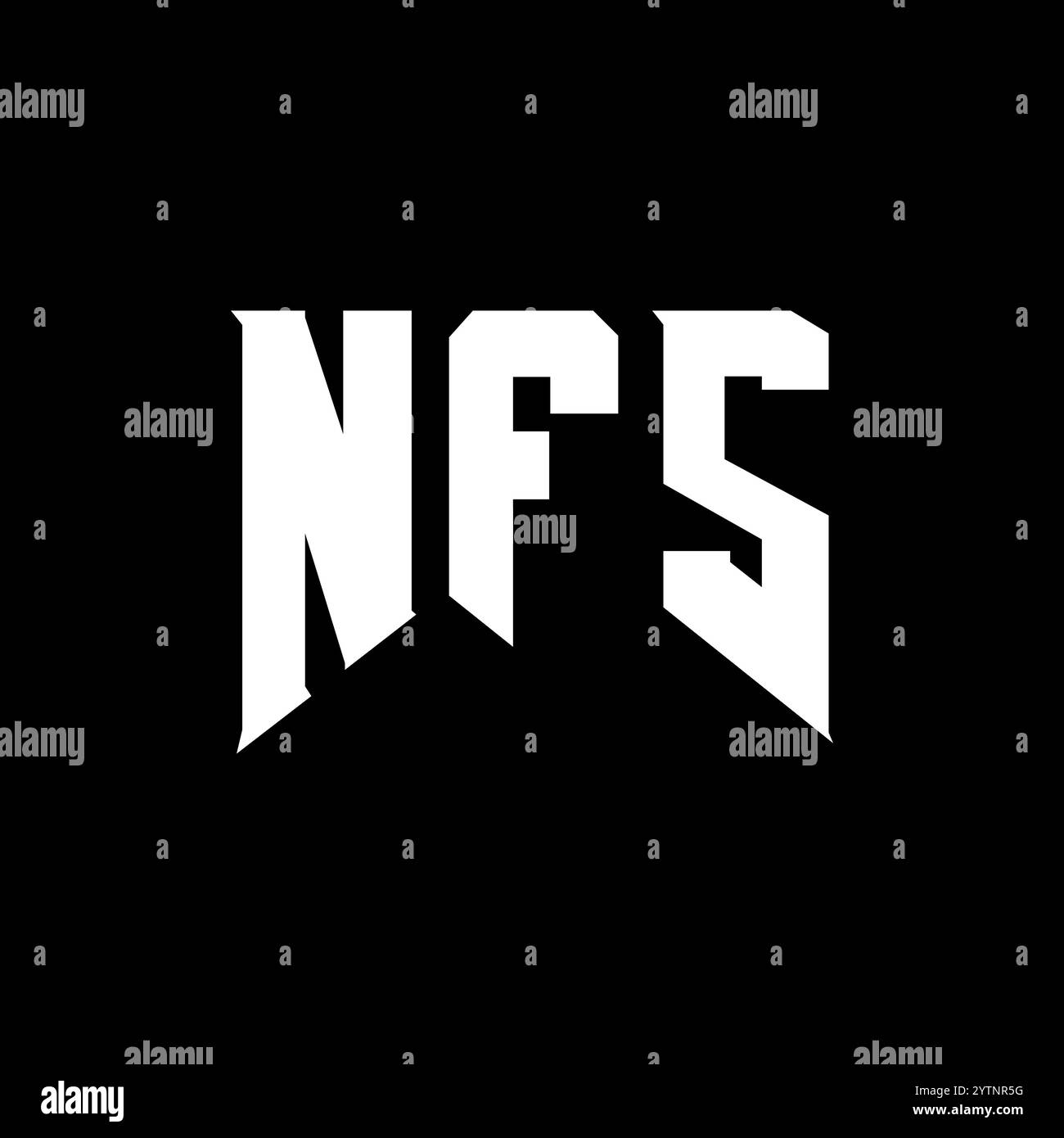 NFS letter logo design for technology company. NFS logo design black ...