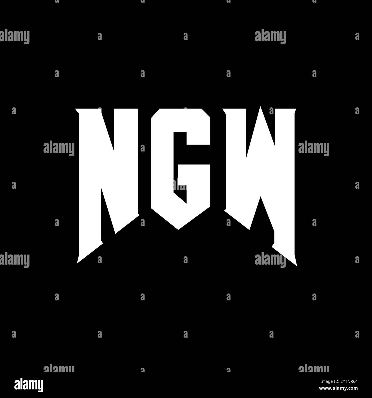 Ngw logo design Black and White Stock Photos & Images - Alamy