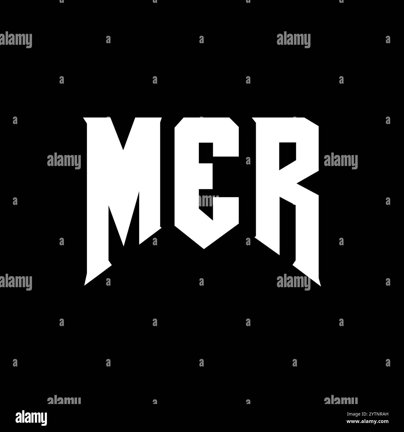MER letter logo design for technology company. MER logo design black ...