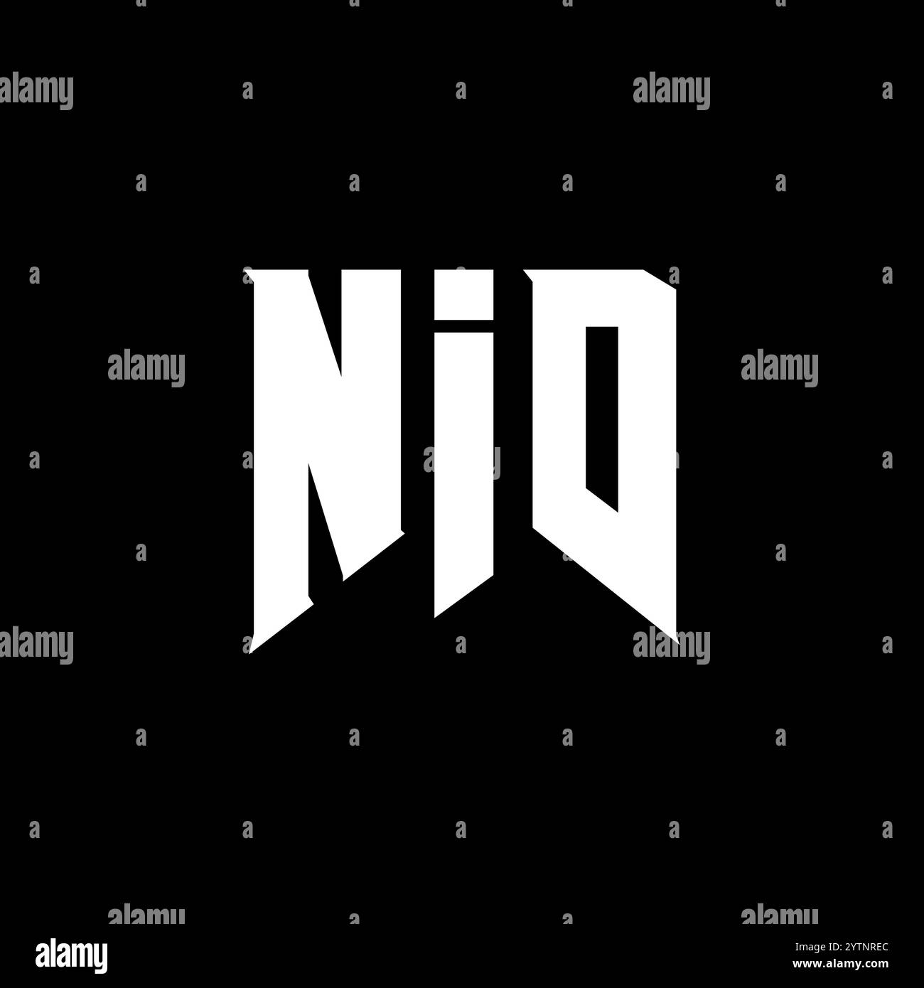NID letter logo design for technology company. NID logo design black ...