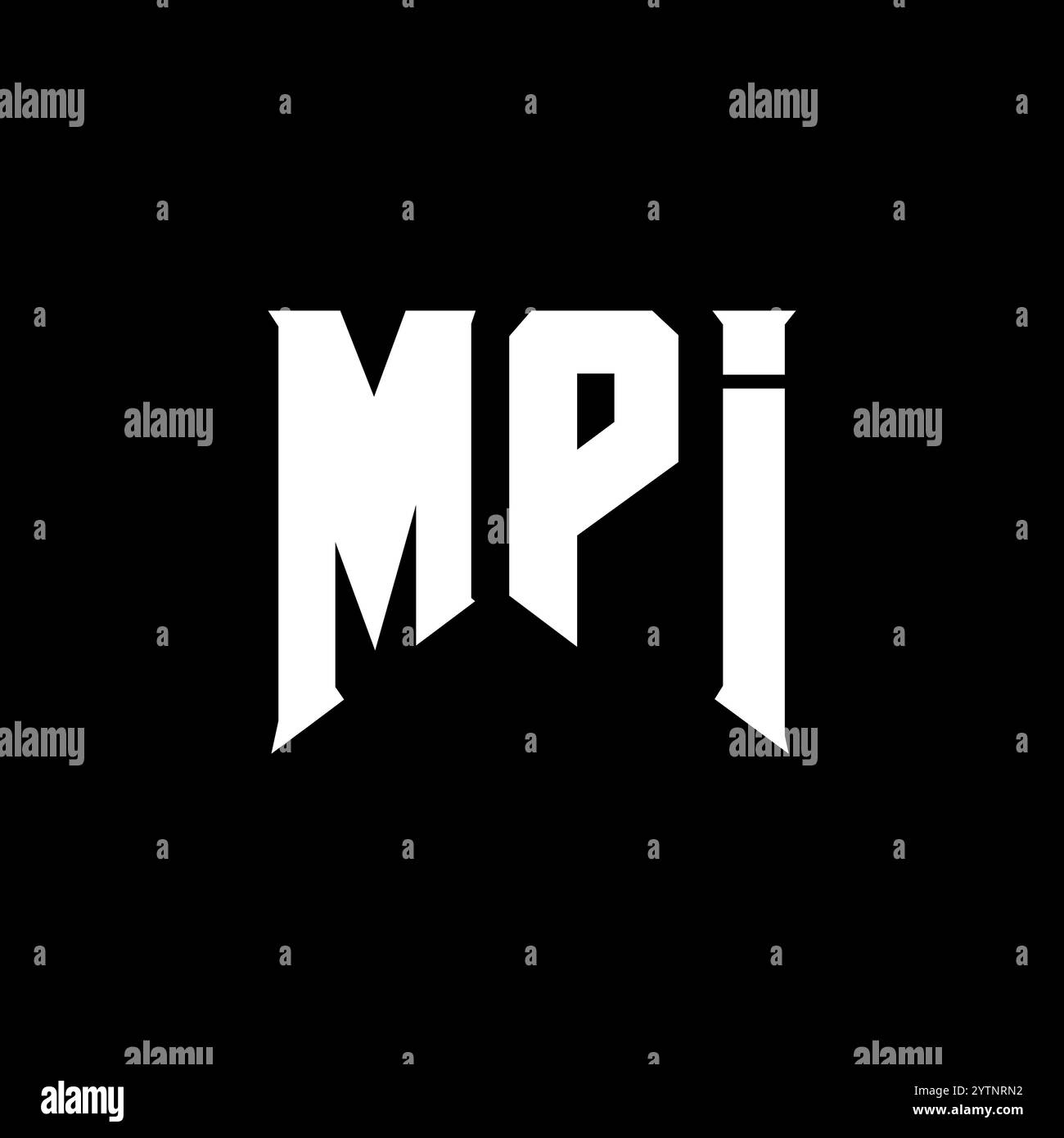 MPI letter logo design for technology company. MPI logo design black ...