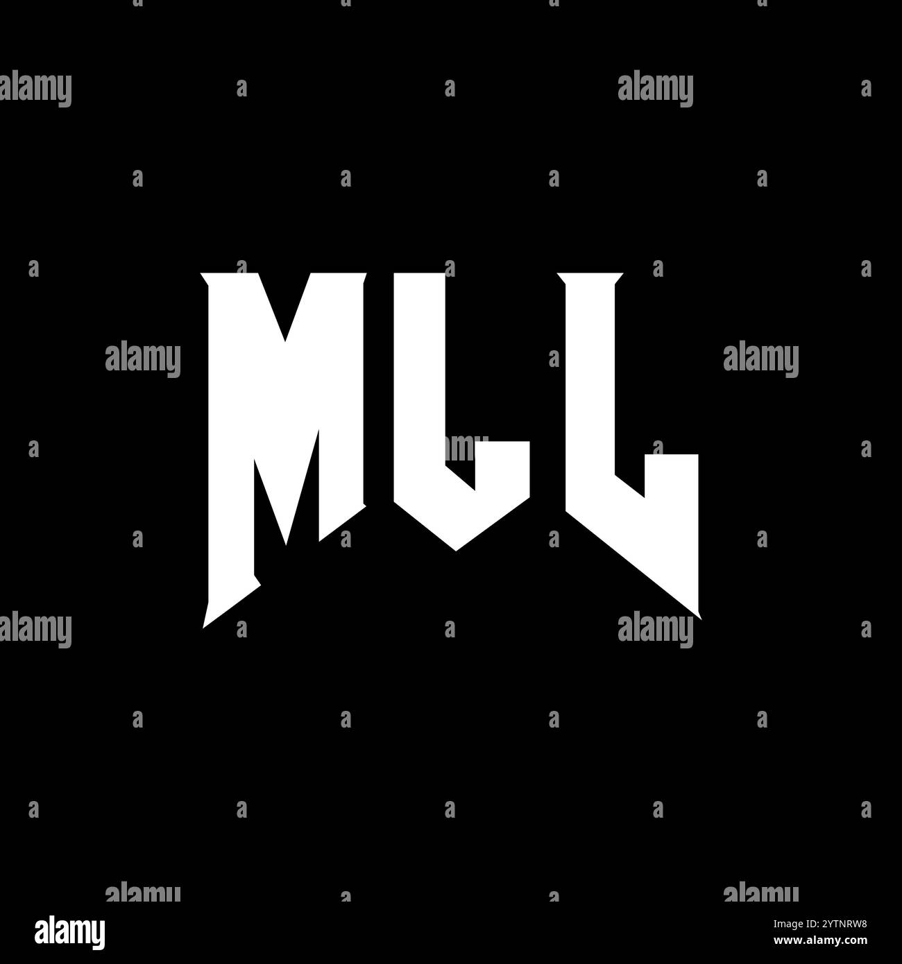MLL letter logo design for technology company. MLL logo design black ...