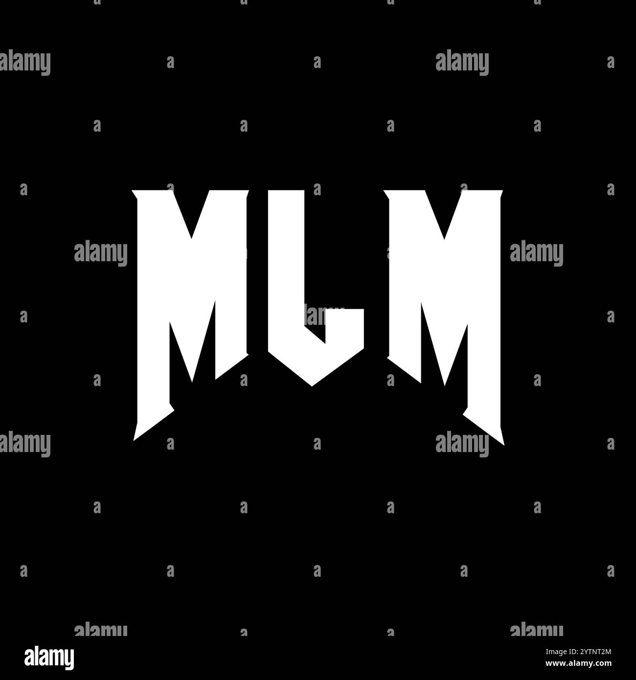 MLM letter logo design for technology company. MLM logo design black ...