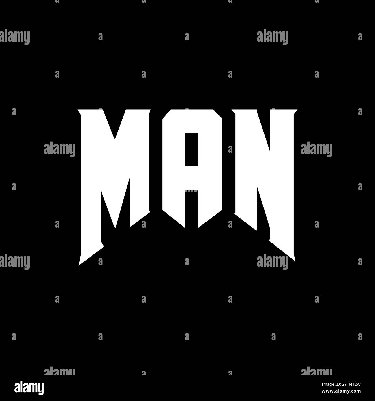 MAN letter logo design for technology company. MAN logo design black ...