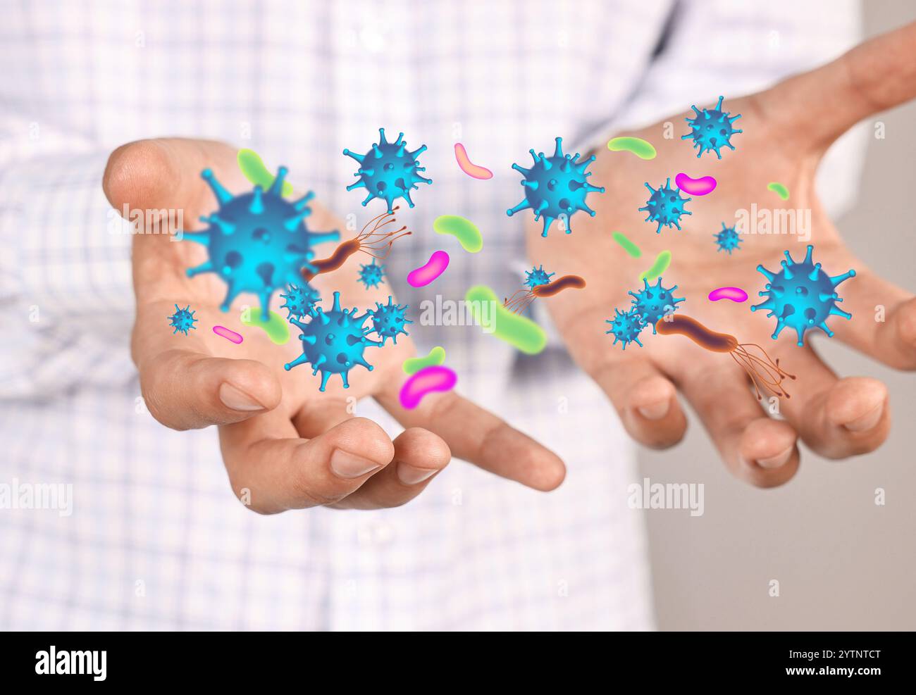 Microbiome hands hi-res stock photography and images - Alamy