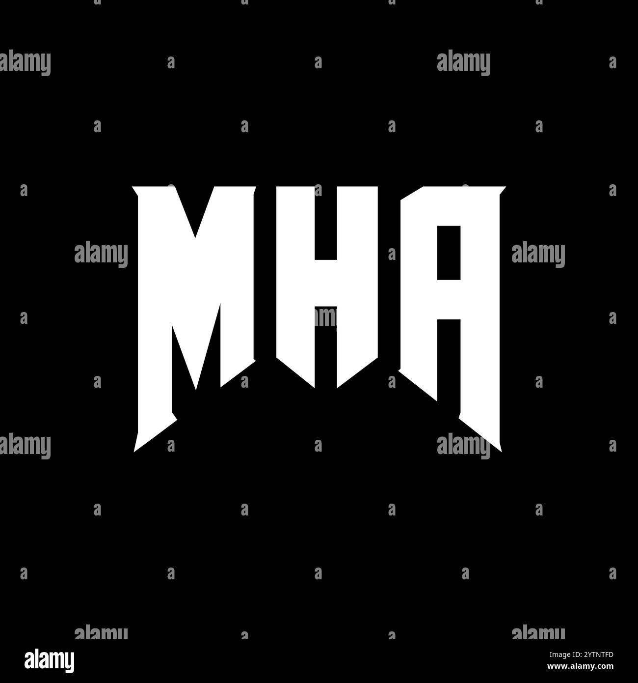 MHA letter logo design for technology company. MHA logo design black ...