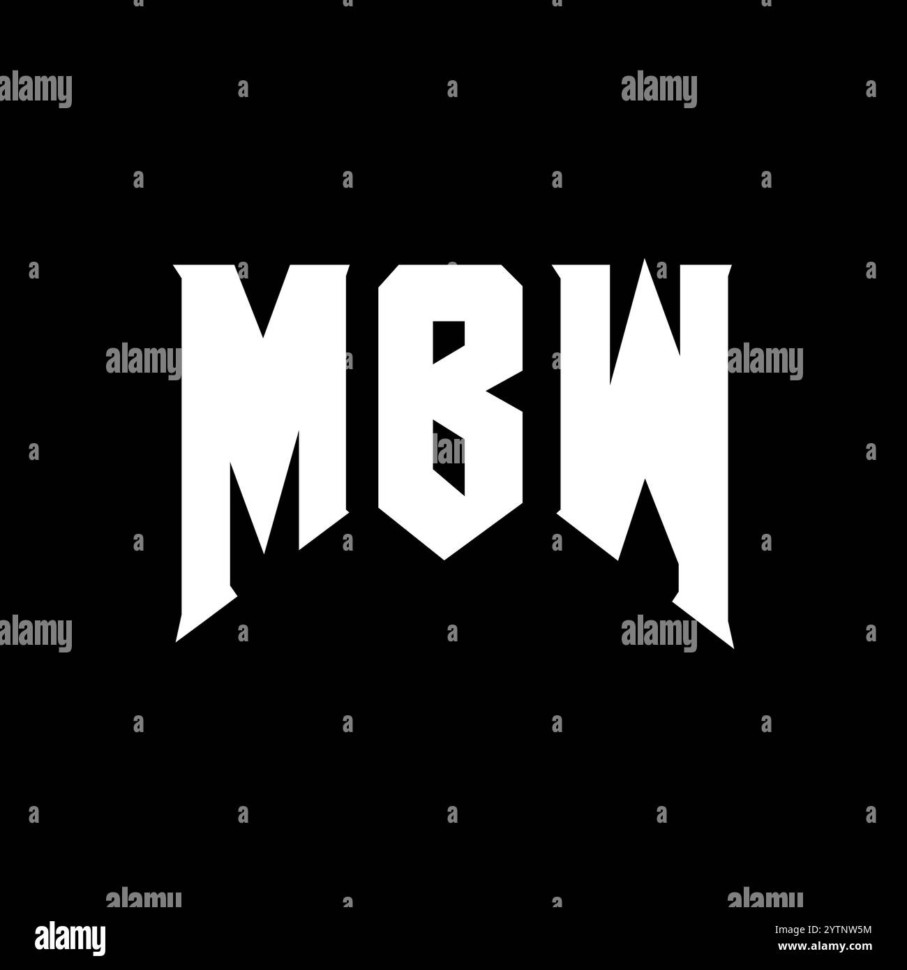 MBW letter logo design for technology company. MBW logo design black ...