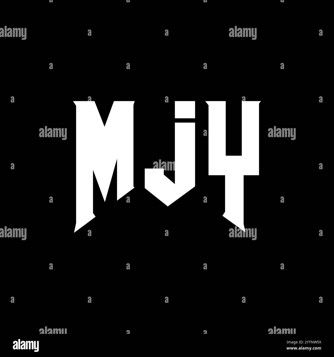 MJY letter logo design for technology company. MJY logo design black ...