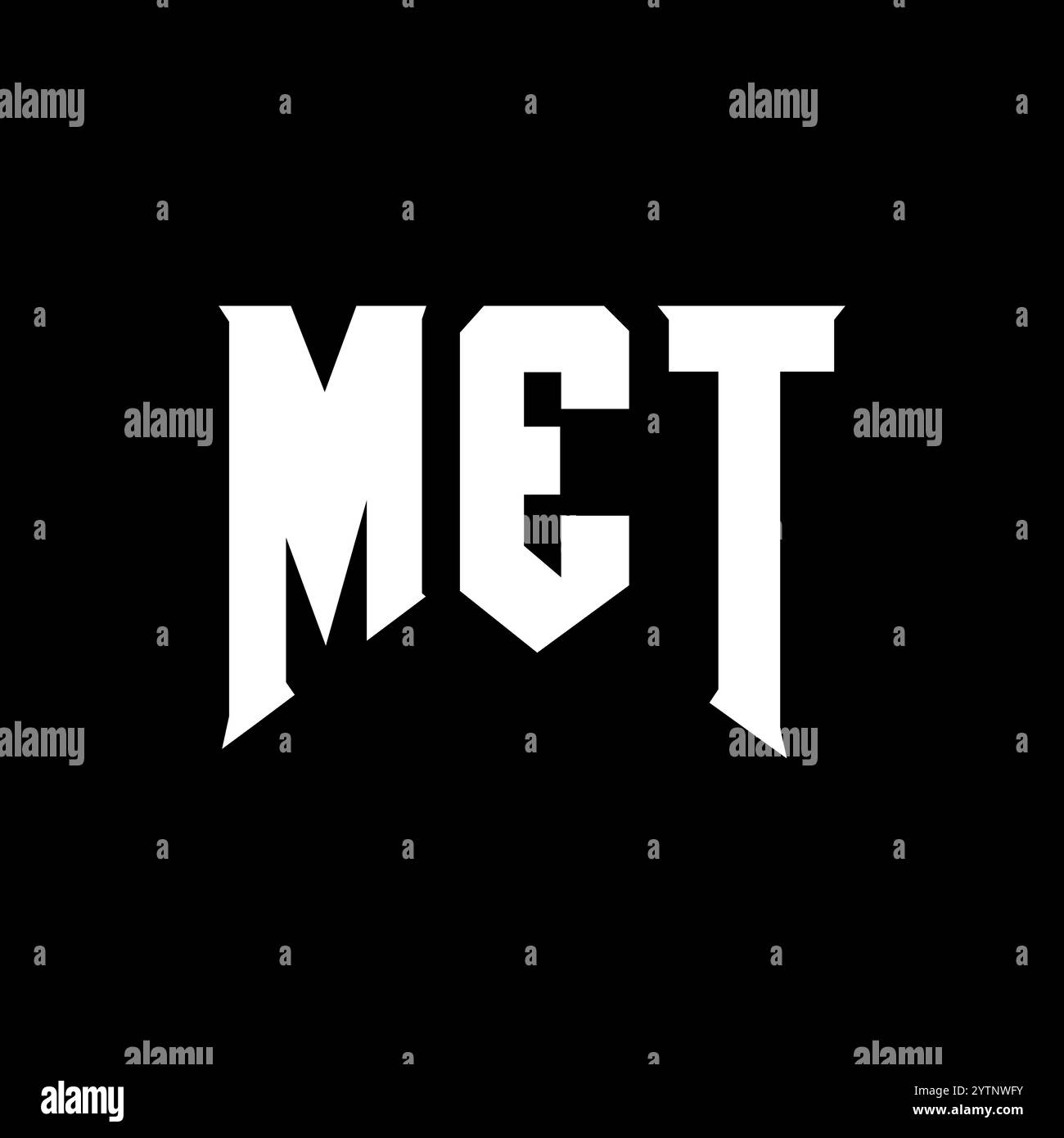 MET letter logo design for technology company. MET logo design black ...