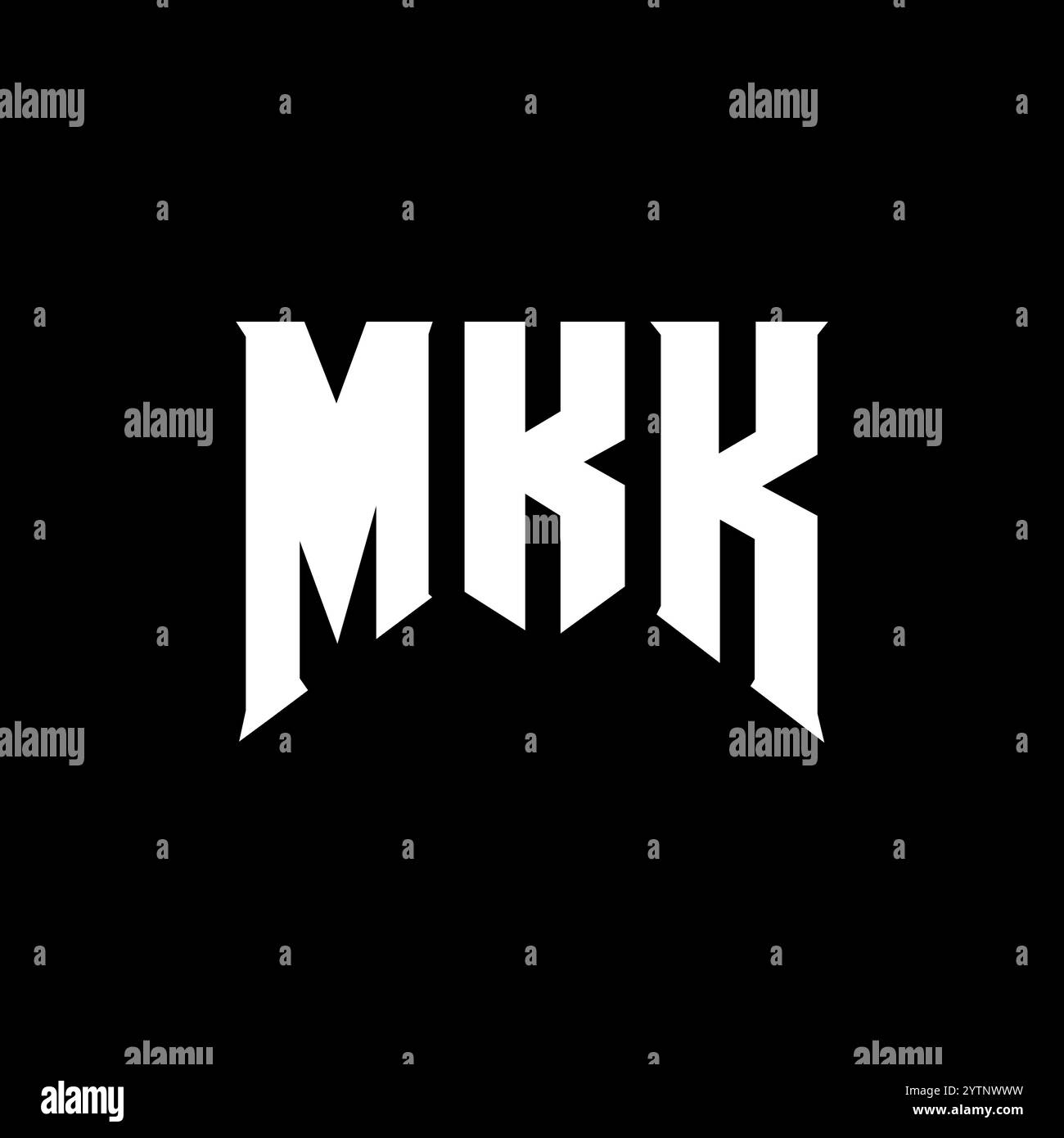 MKK letter logo design for technology company. MKK logo design black ...