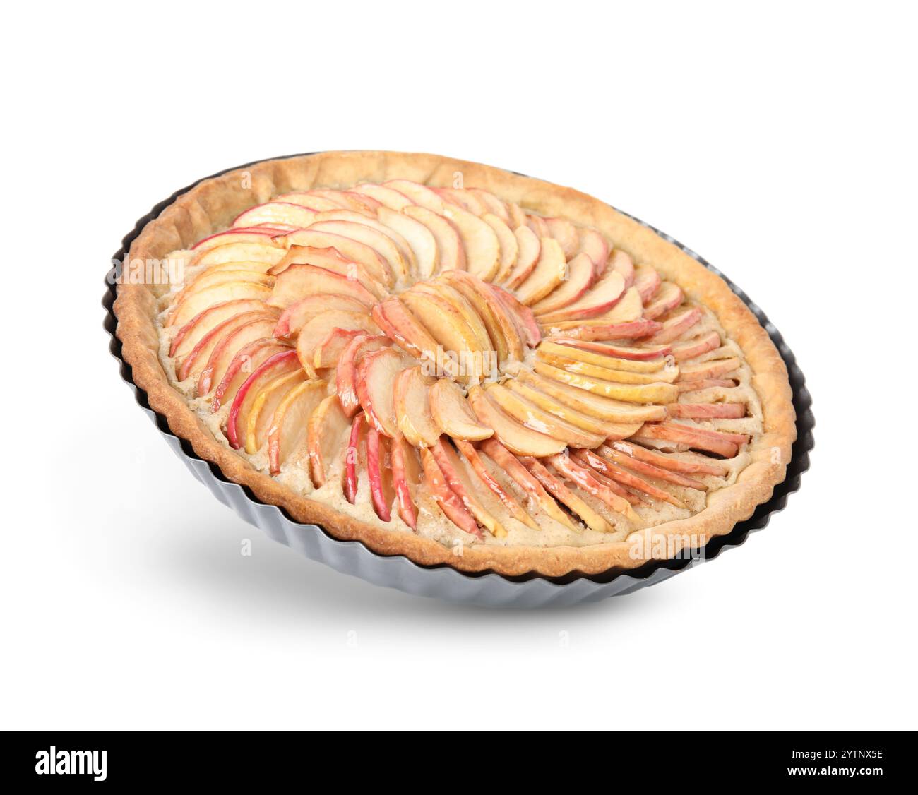Cooking delicious apple cake in Cut Out Stock Images & Pictures - Alamy