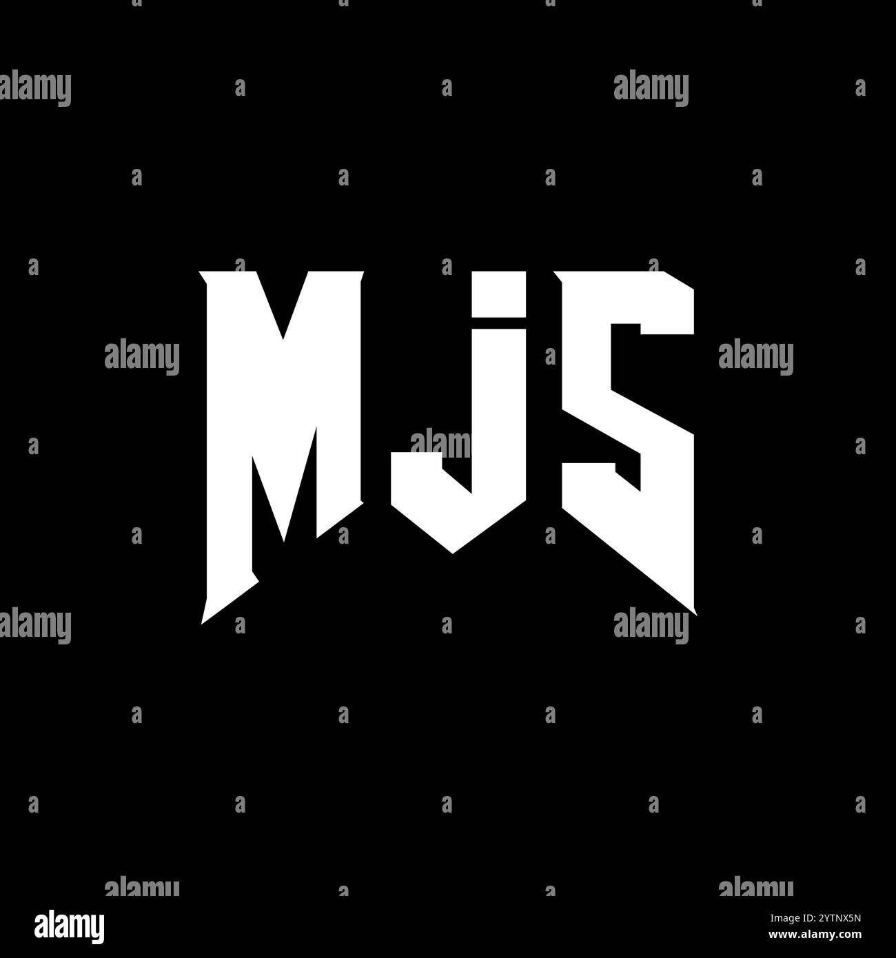 Mjs logo design hi-res stock photography and images - Alamy