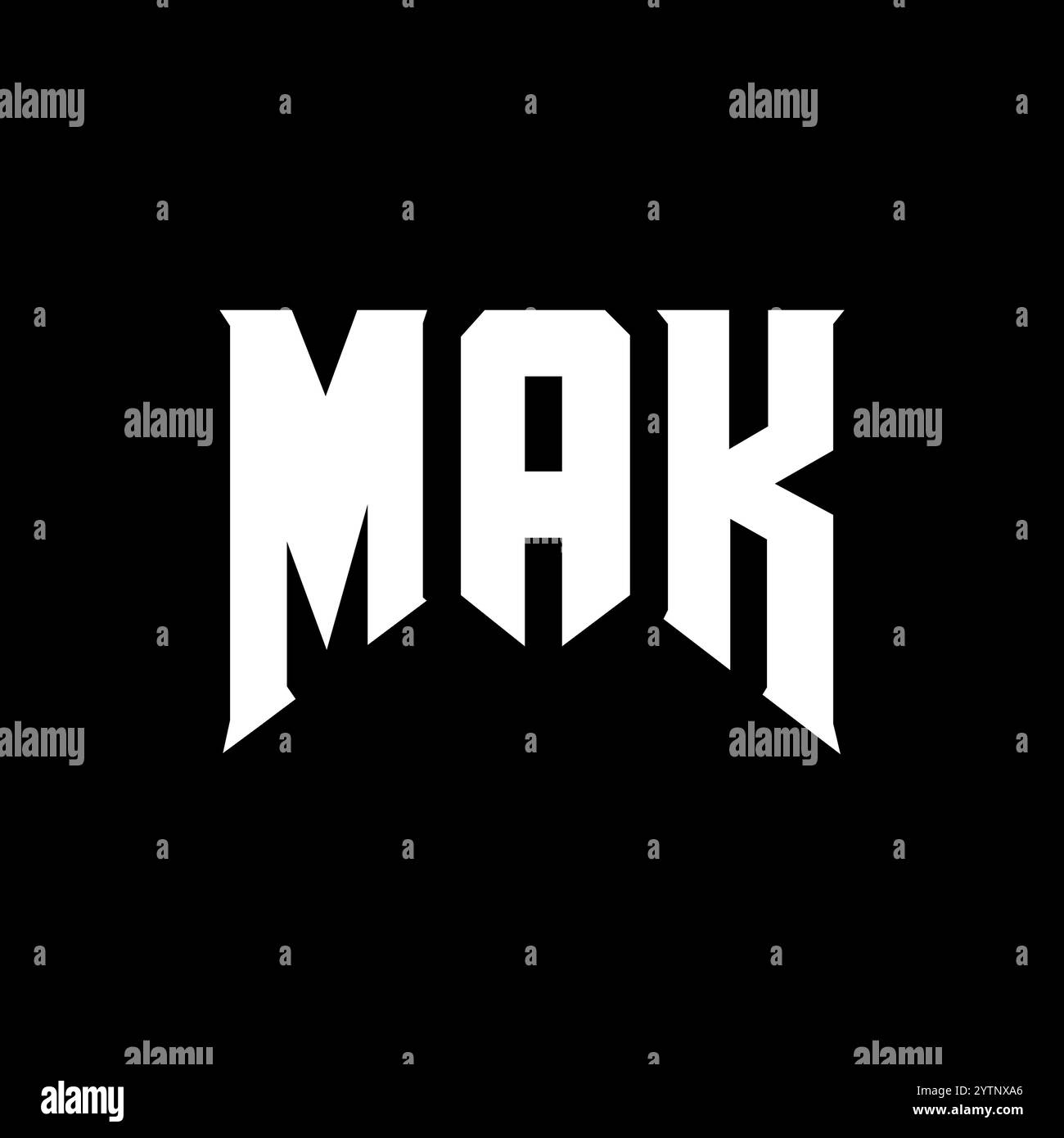 MAK letter logo design for technology company. MAK logo design black ...