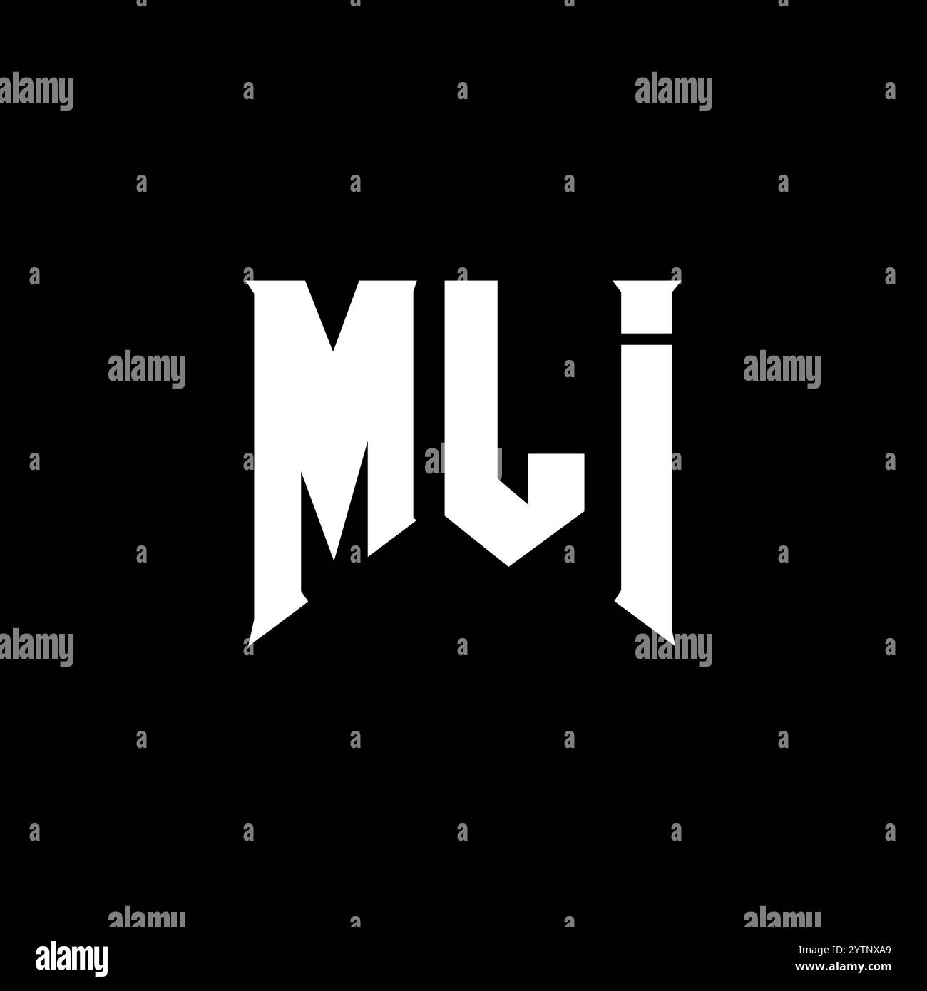 Mli logo design Stock Vector Images - Alamy