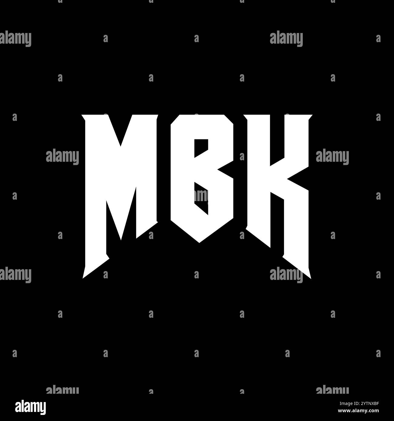 MBK letter logo design for technology company. MBK logo design black ...