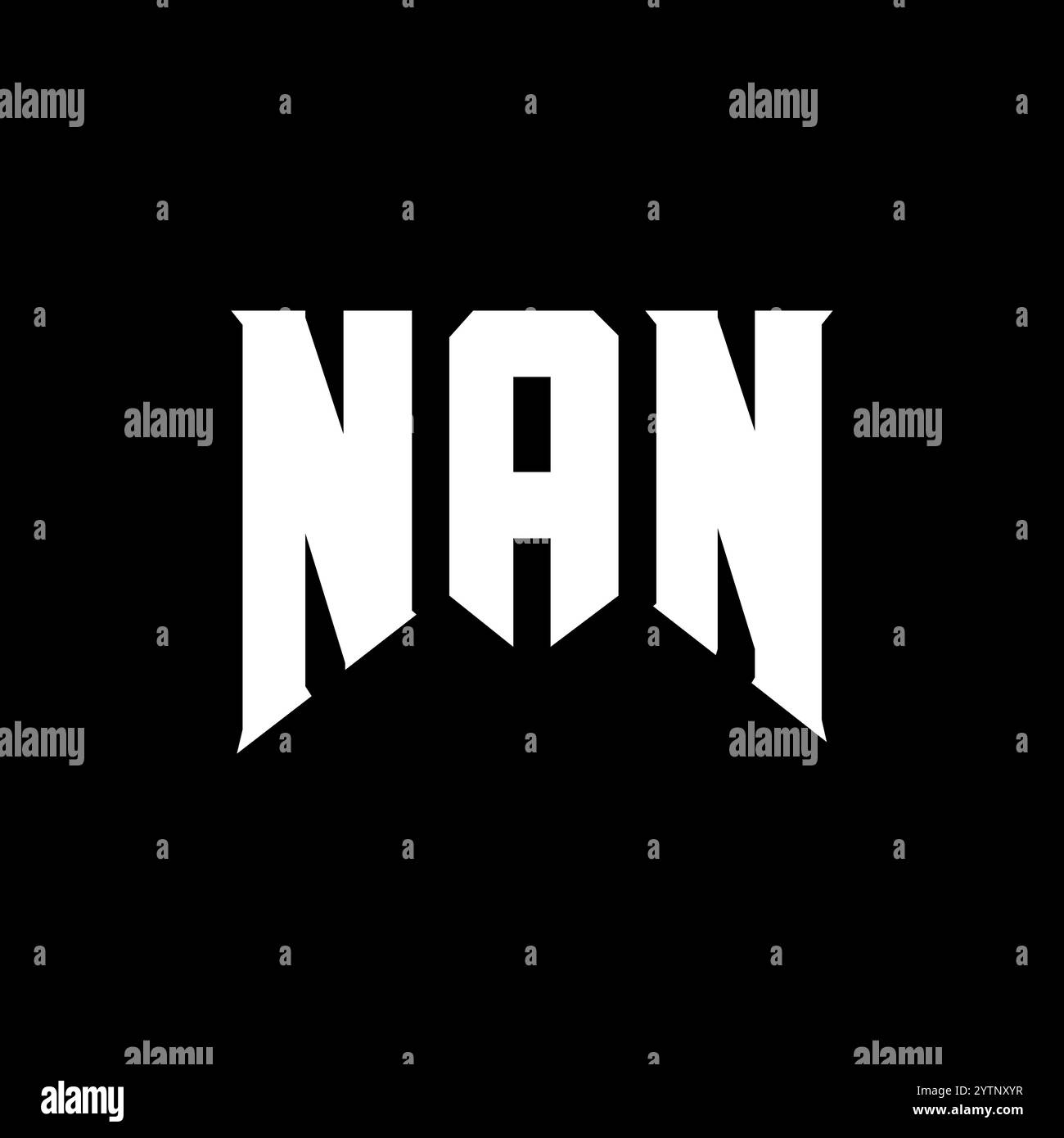 NAN letter logo design for technology company. NAN logo design black ...