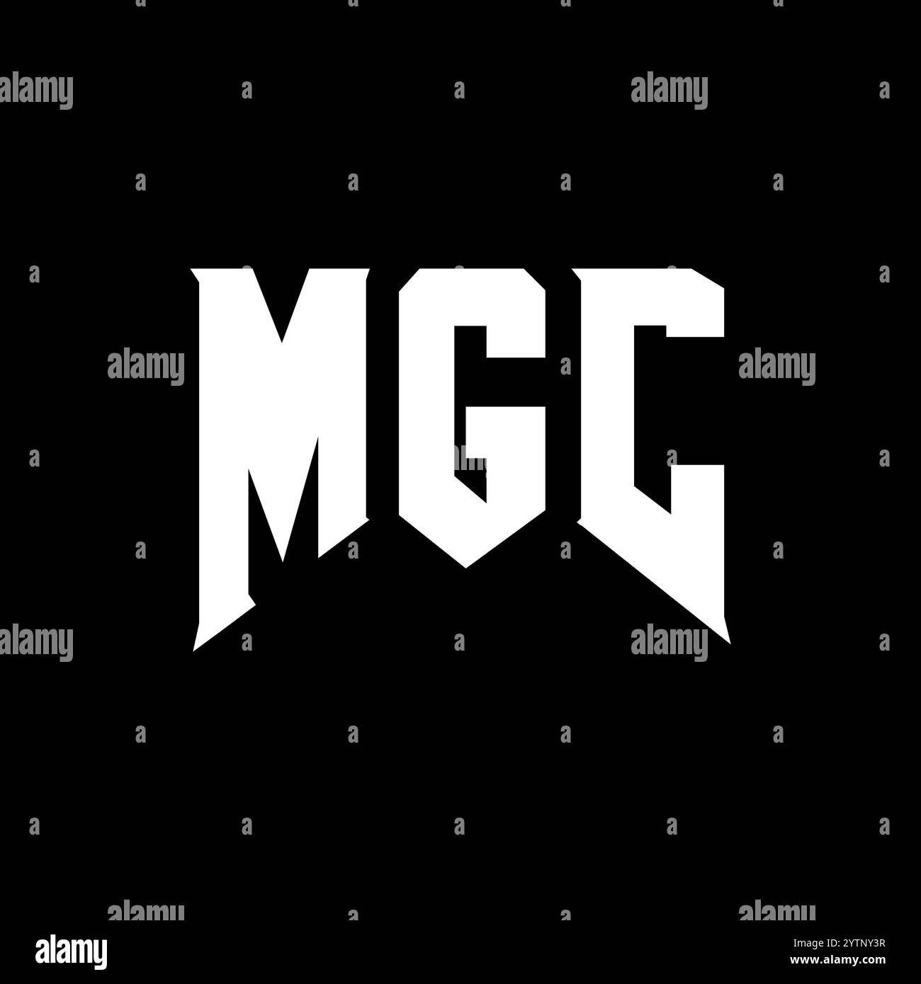 MGC letter logo design for technology company. MGC logo design black ...