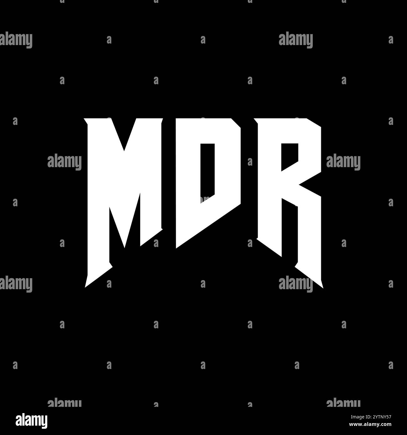 MDR letter logo design for technology company. MDR logo design black ...