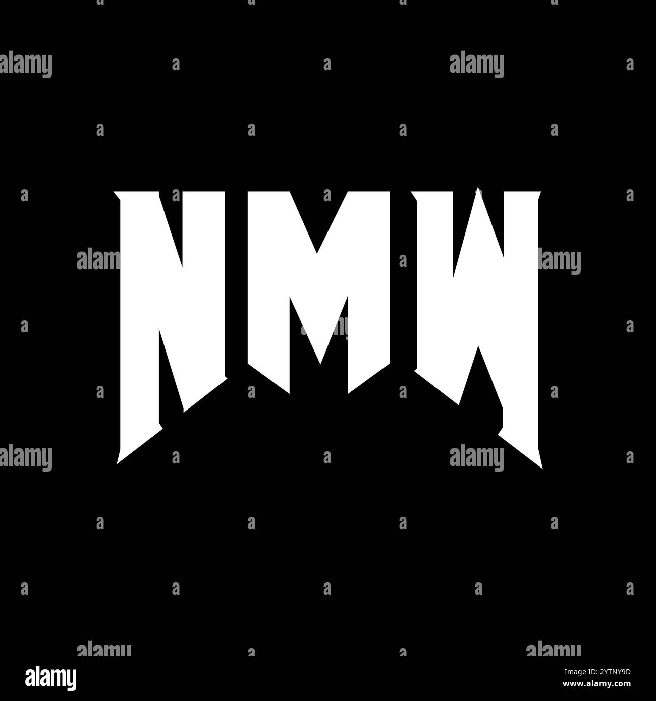 NMW letter logo design for technology company. NMW logo design black ...