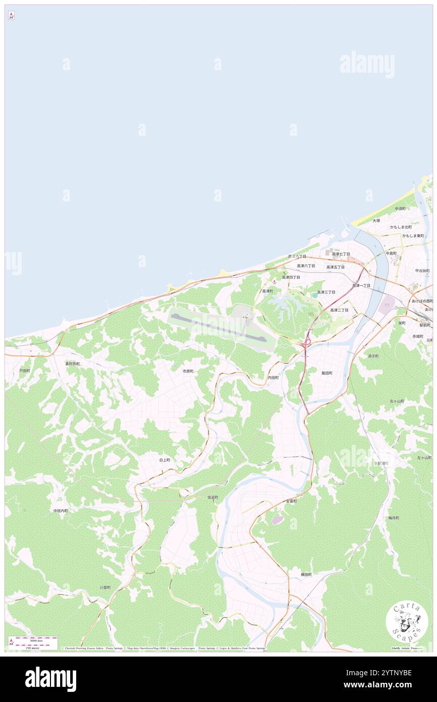 Iwami Airport, Masuda Shi, JP, Japan, Shimane, N 34 40' 35'', N 131 47 ...