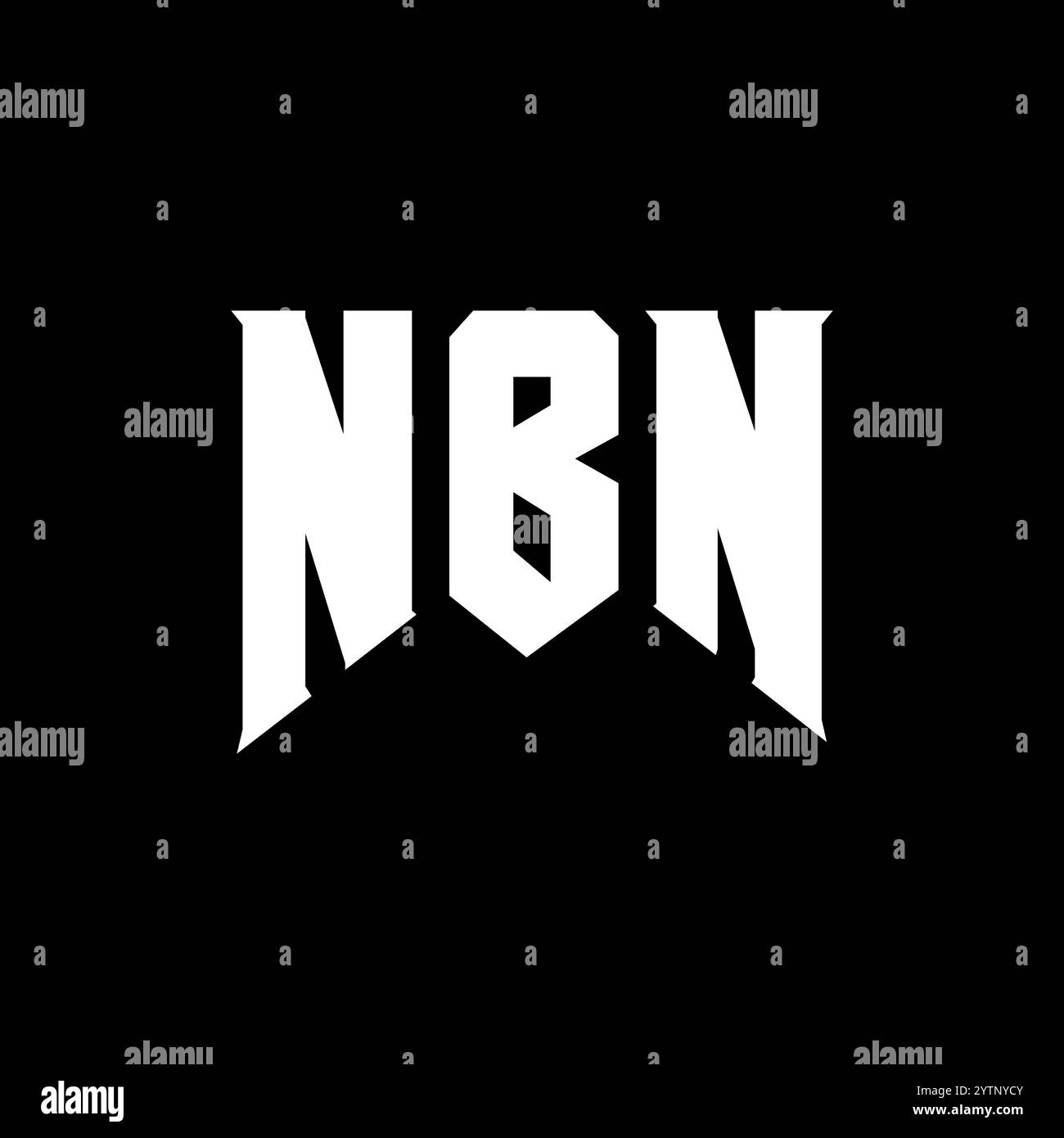 NBN letter logo design for technology company. NBN logo design black ...