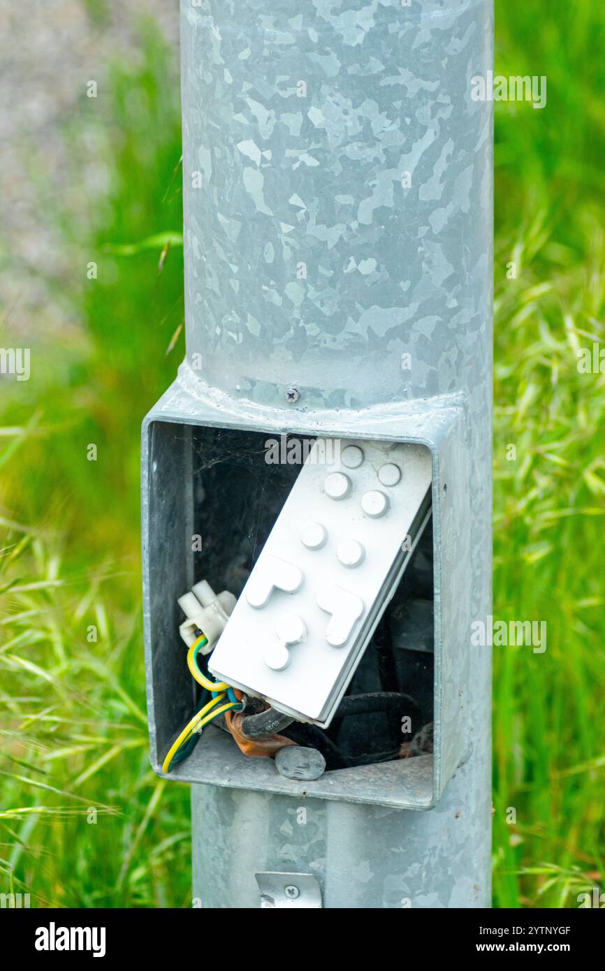 Damaged power pole hi-res stock photography and images - Alamy