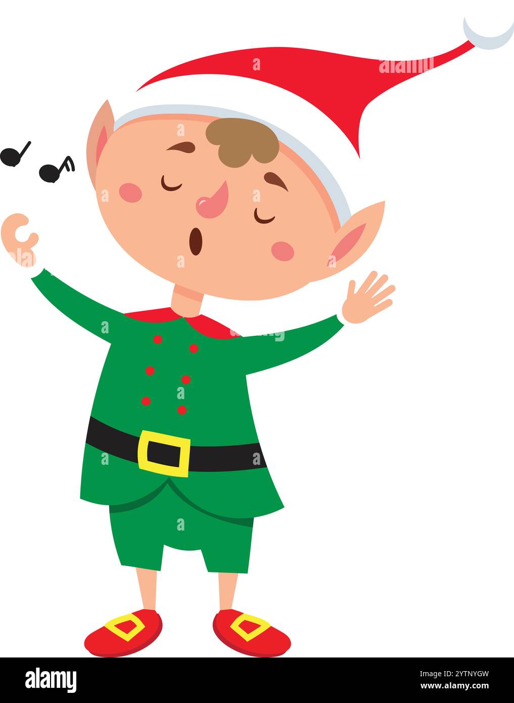 Singing elf Stock Vector Images - Alamy