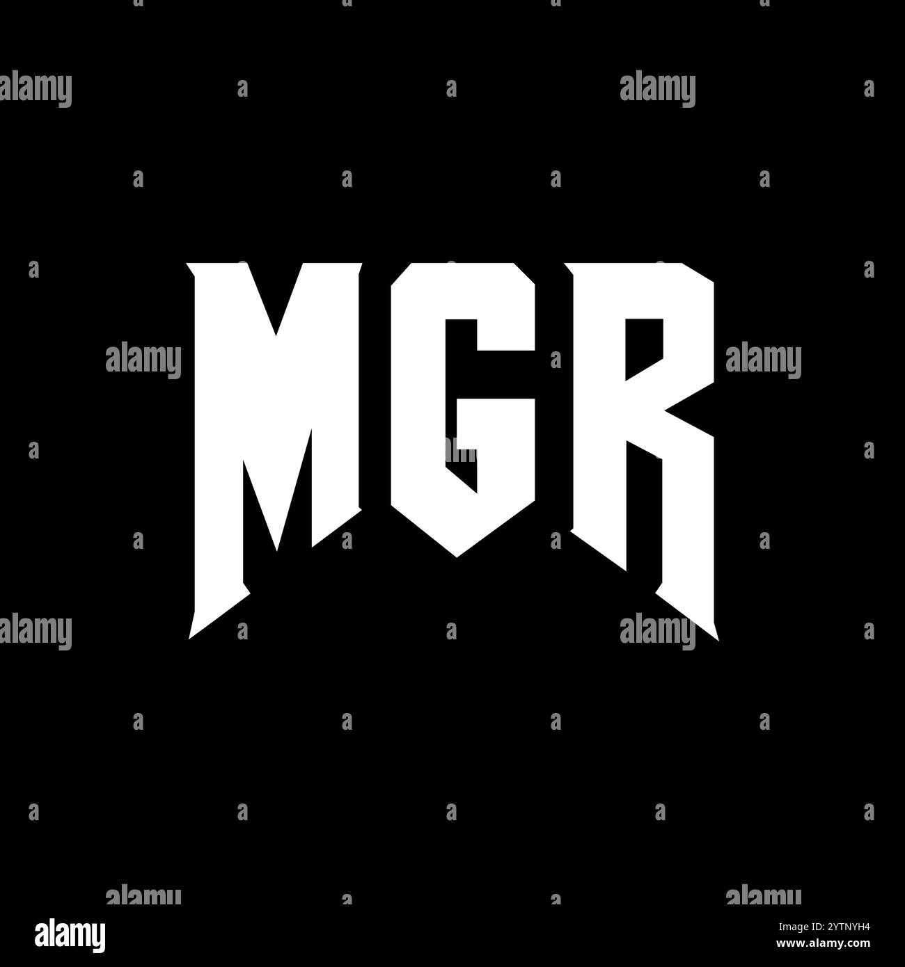 MGR letter logo design for technology company. MGR logo design black ...