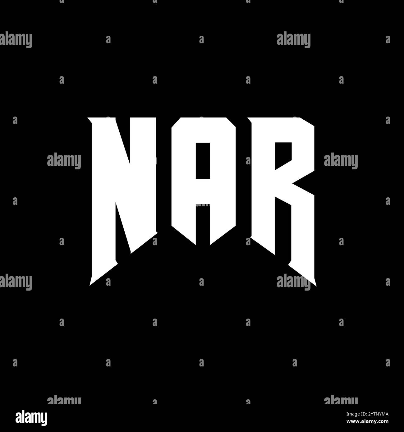 NAR letter logo design for technology company. NAR logo design black ...