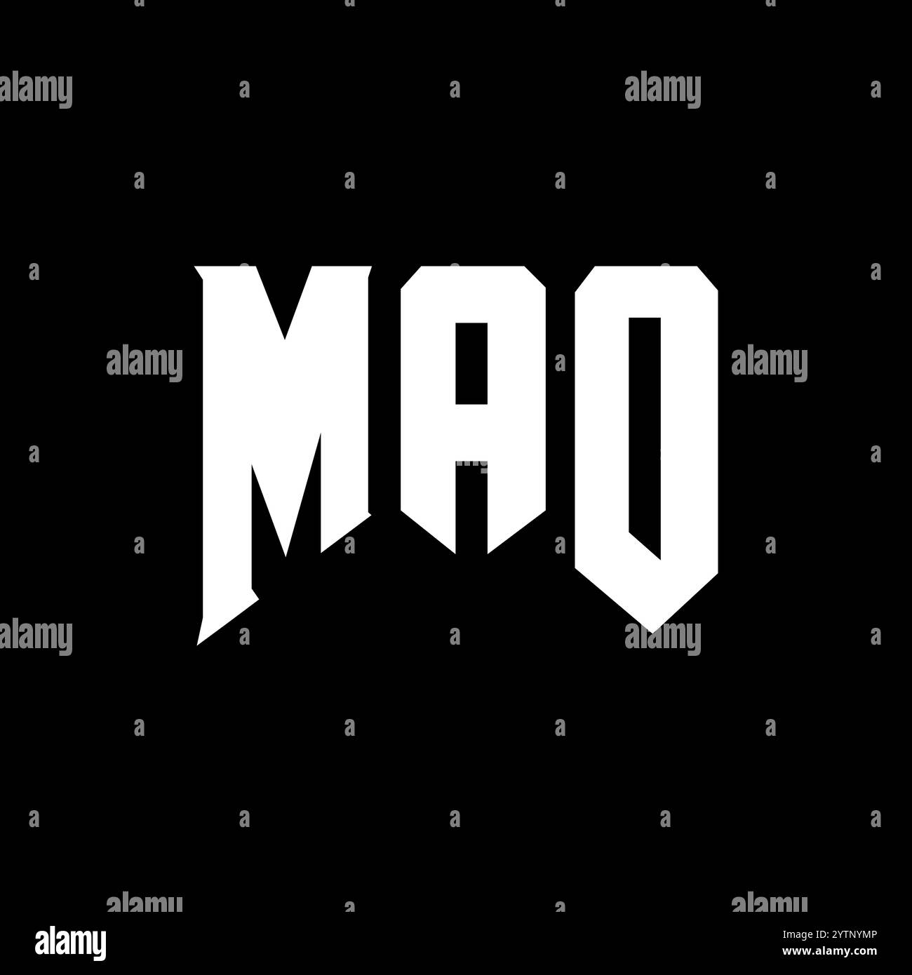MAO letter logo design for technology company. MAO logo design black ...