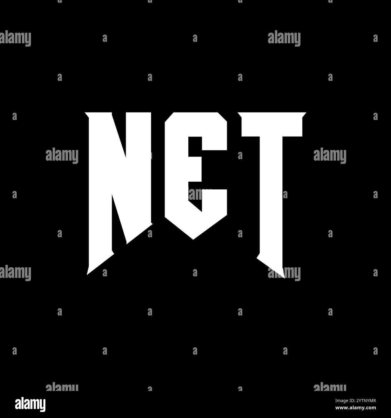 NET letter logo design for technology company. NET logo design black ...