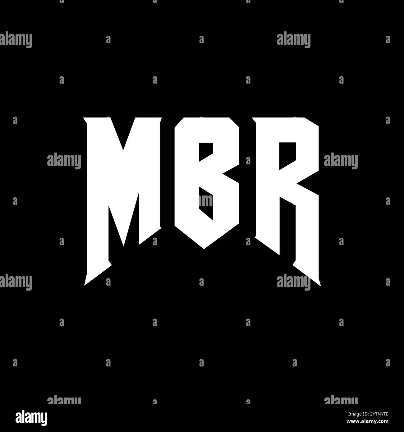 MBR letter logo design for technology company. MBR logo design black ...