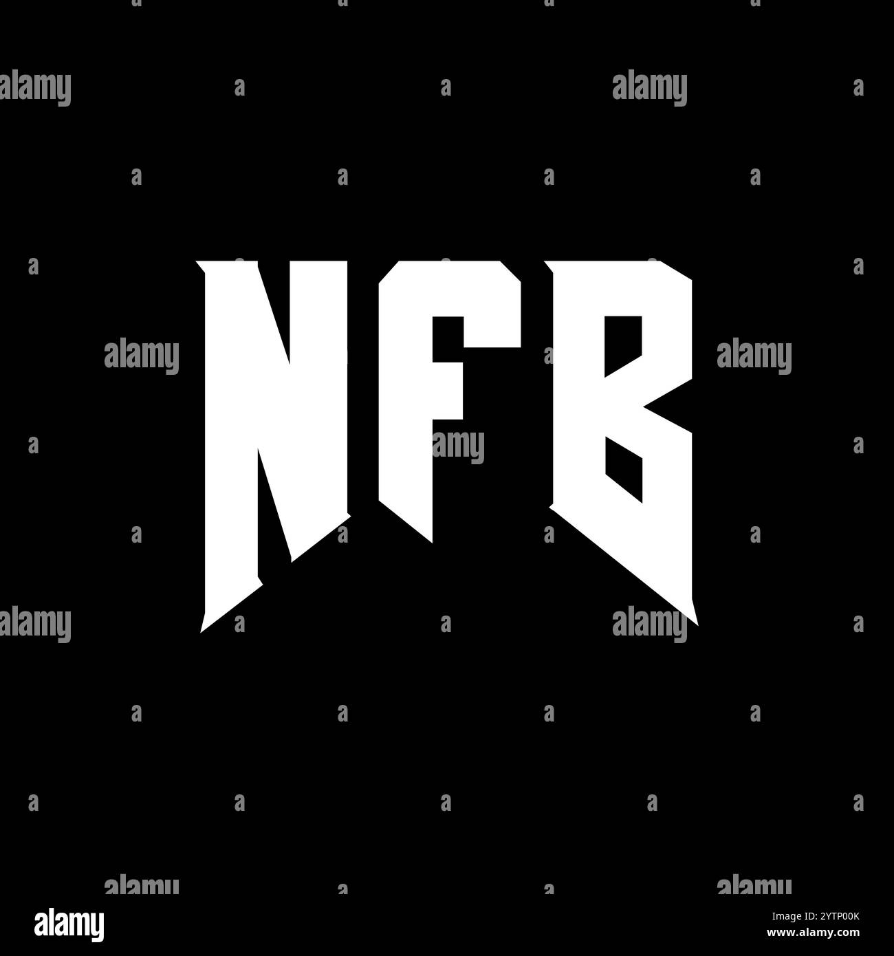 NFB letter logo design for technology company. NFB logo design black ...