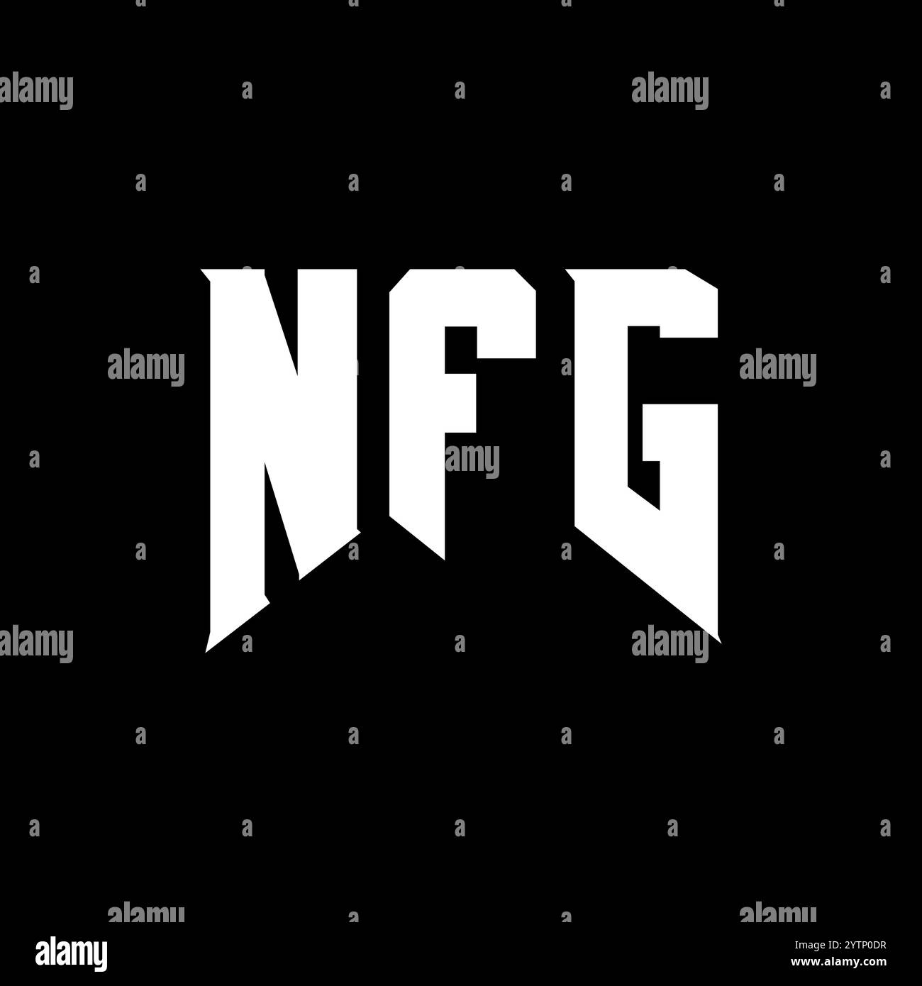 NFG letter logo design for technology company. NFG logo design black ...