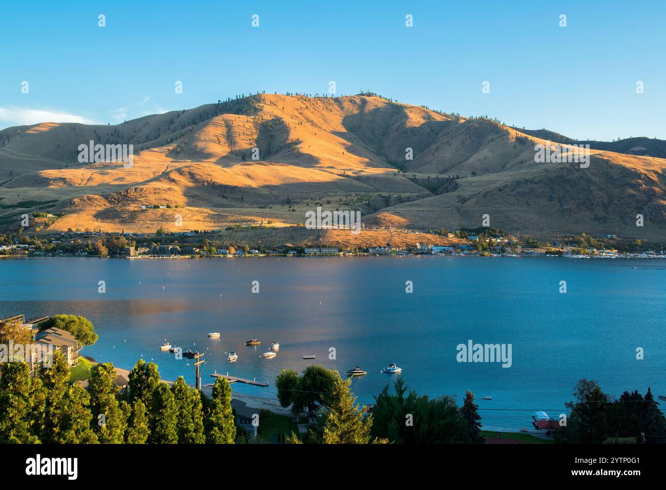 Chelan Butte is the iconic backdrop to the City of Chelan and ...