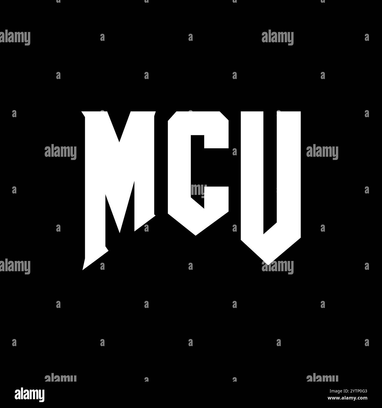MCU letter logo design for technology company. MCU logo design black ...