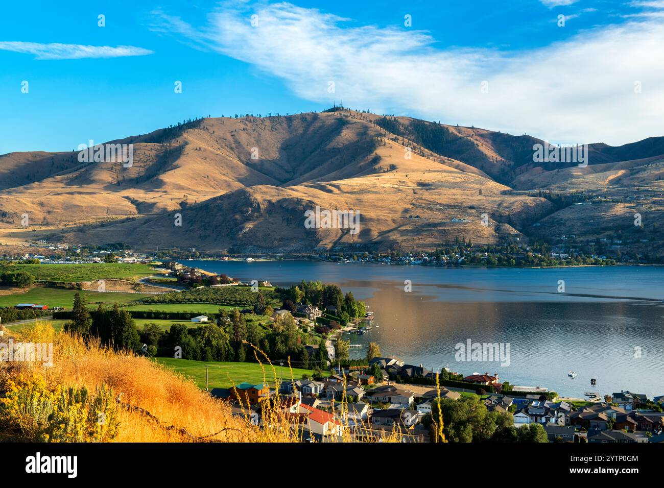 Chelan Butte is the iconic backdrop to the City of Chelan and ...