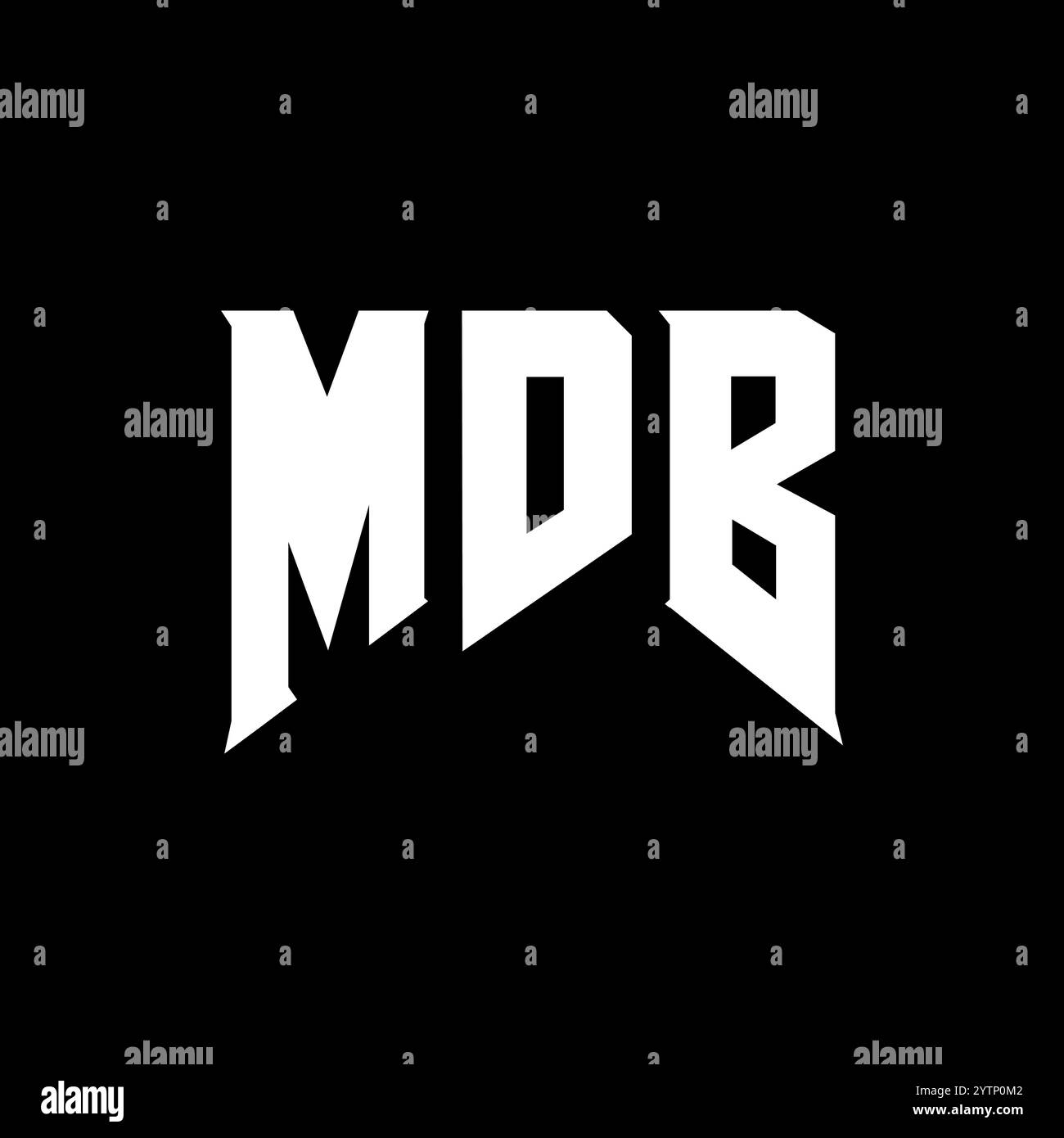 MDB letter logo design for technology company. MDB logo design black ...