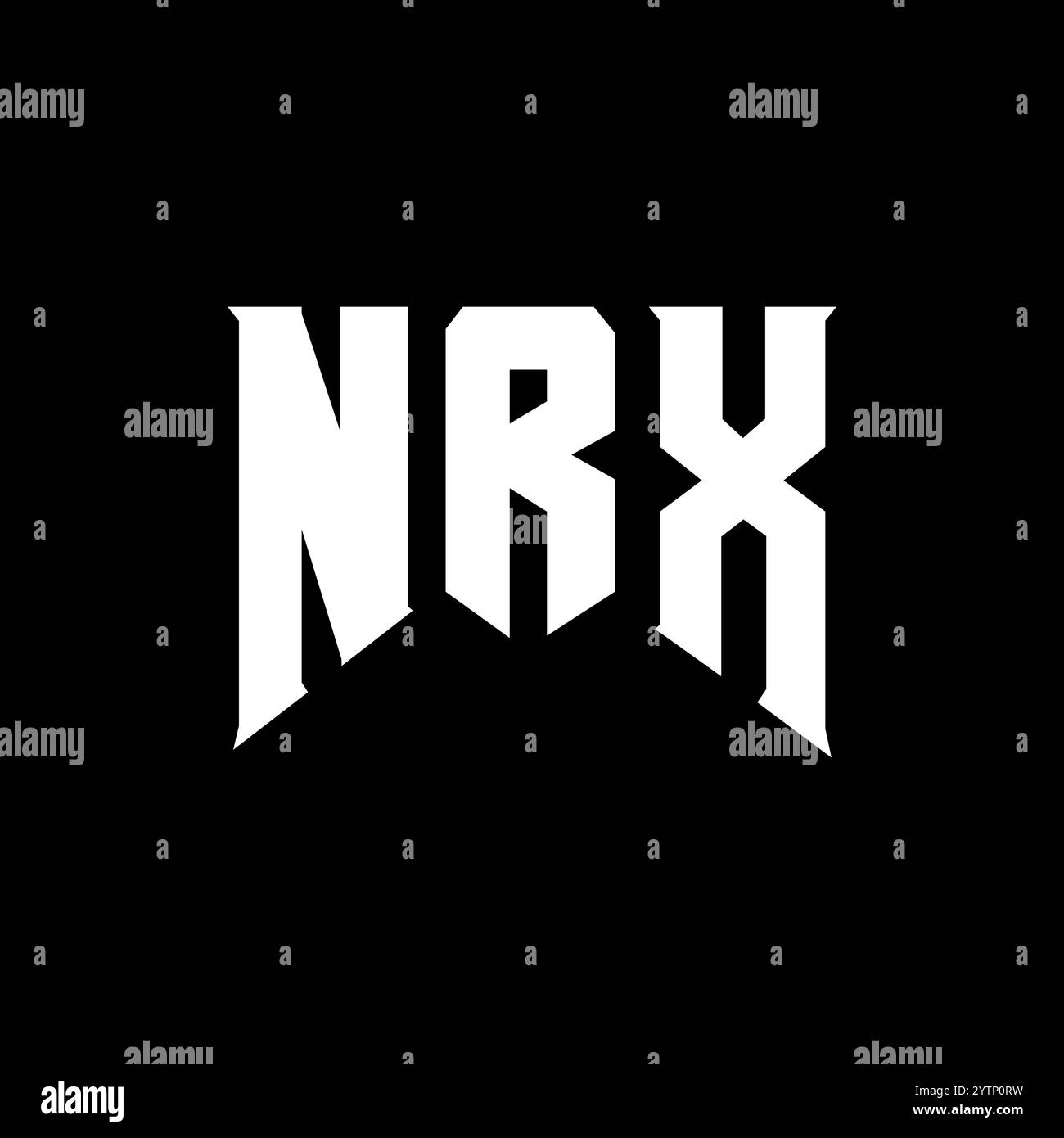 NRX letter logo design for technology company. NRX logo design black ...