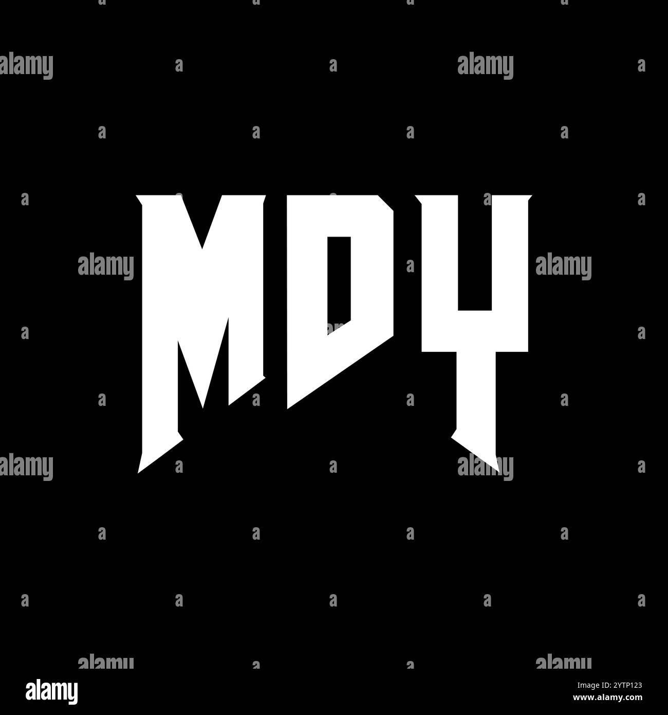 MDY letter logo design for technology company. MDY logo design black ...