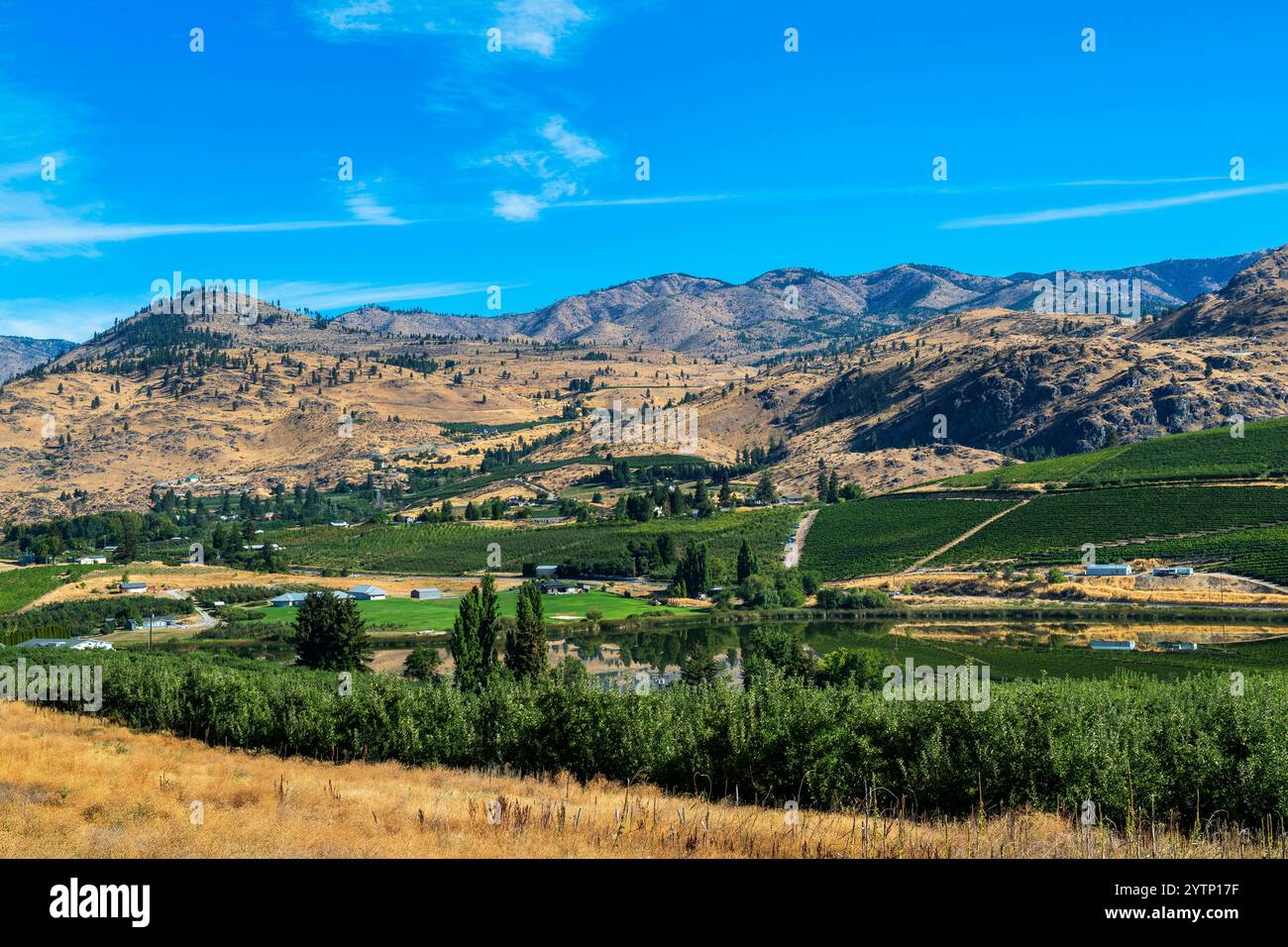 Dry Lake, Manson Scenic Loop, Lake Chelan, Washington. It is also known ...