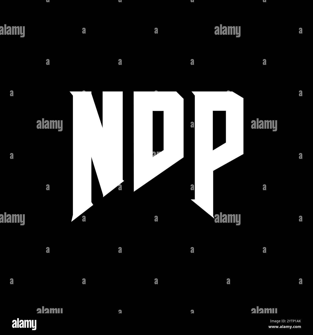 NDP letter logo design for technology company. NDP logo design black ...