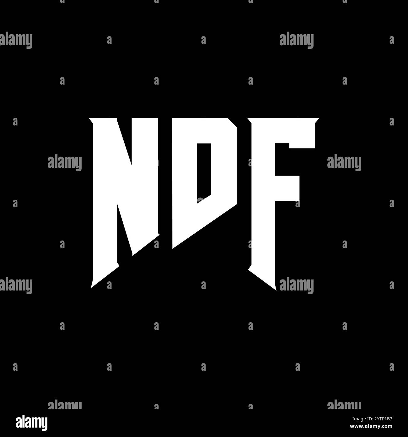 NDF letter logo design for technology company. NDF logo design black ...