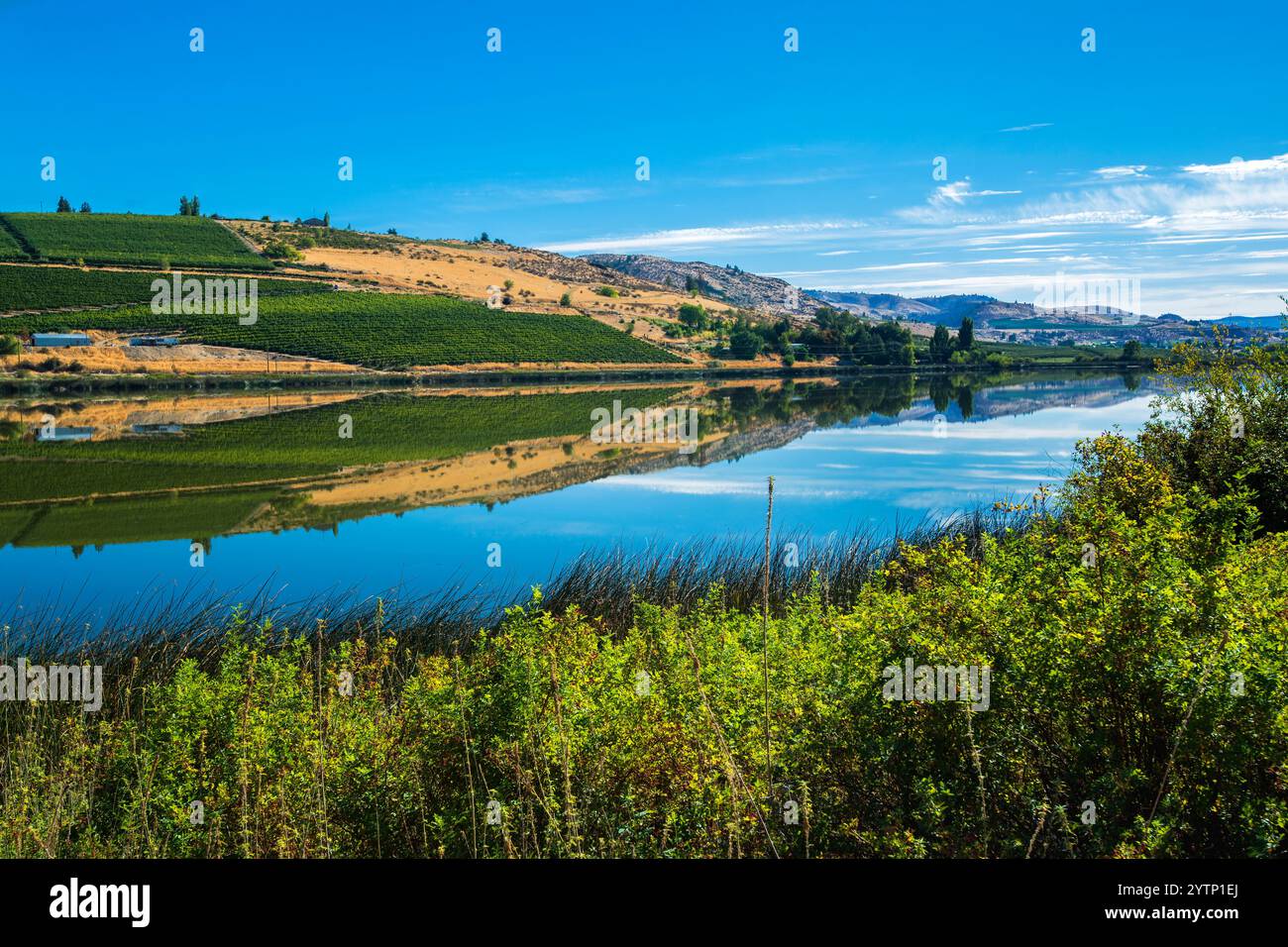 Dry Lake, Manson Scenic Loop, Lake Chelan, Washington. It is also known ...
